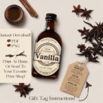 Homemade Vanilla Extract Labels + Gift Tags